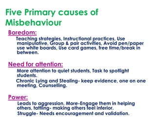 Behaviour management workshop | PDF