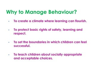 Behaviour management workshop | PDF