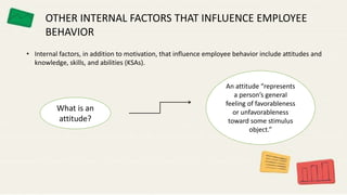 influences on employee behaviour | PPTX