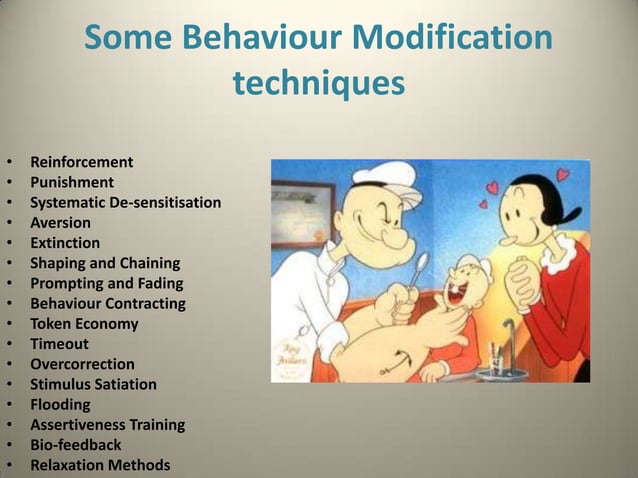 Behaviour modification | PPTX | Physical Therapy | Wellness