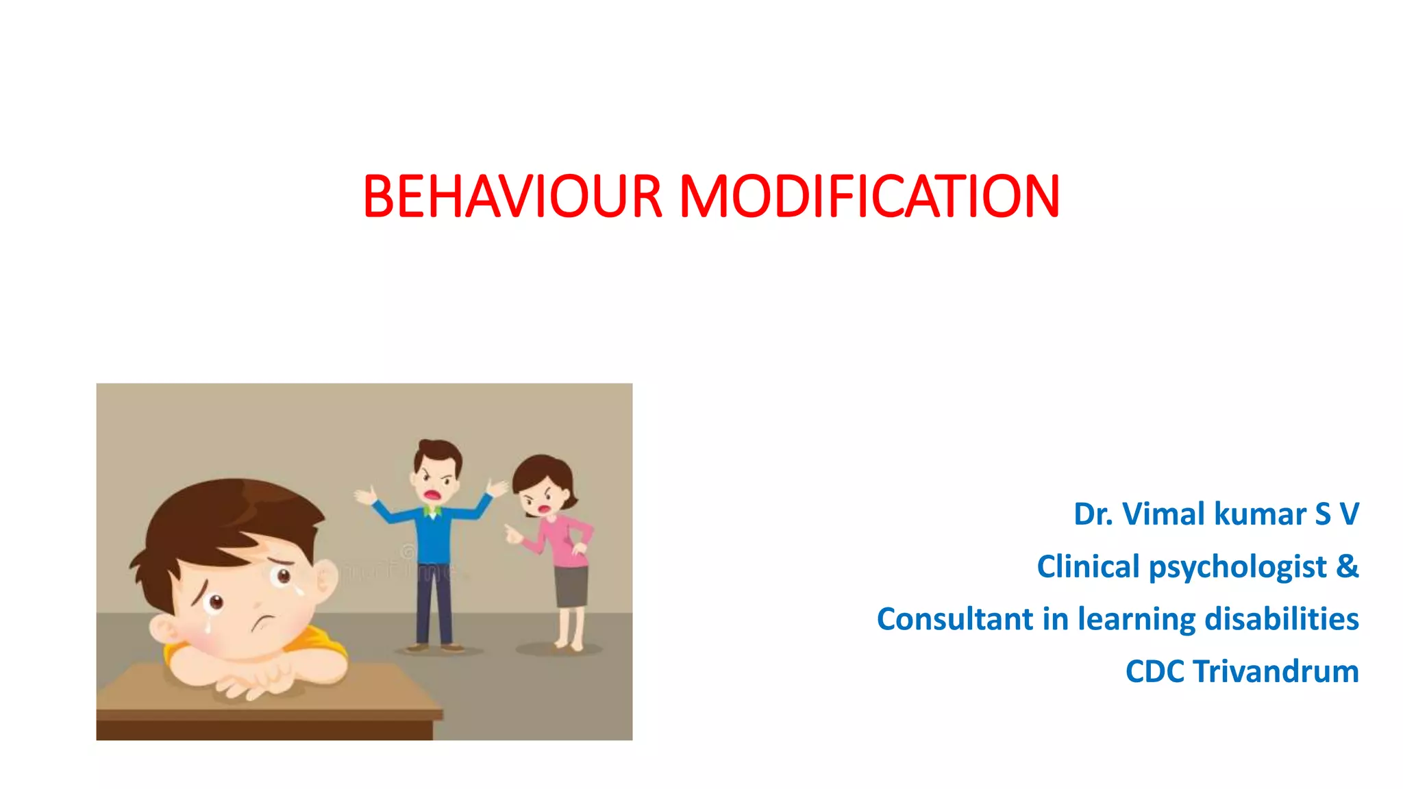 Behaviour modification | PPTX