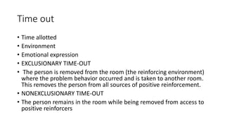 Behaviour modification | PPTX