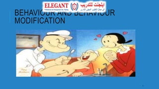 Behaviour modification ppt | PPTX