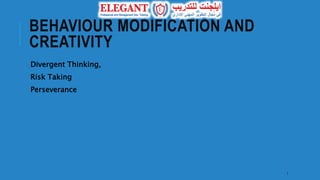 Behaviour modification ppt | PPTX