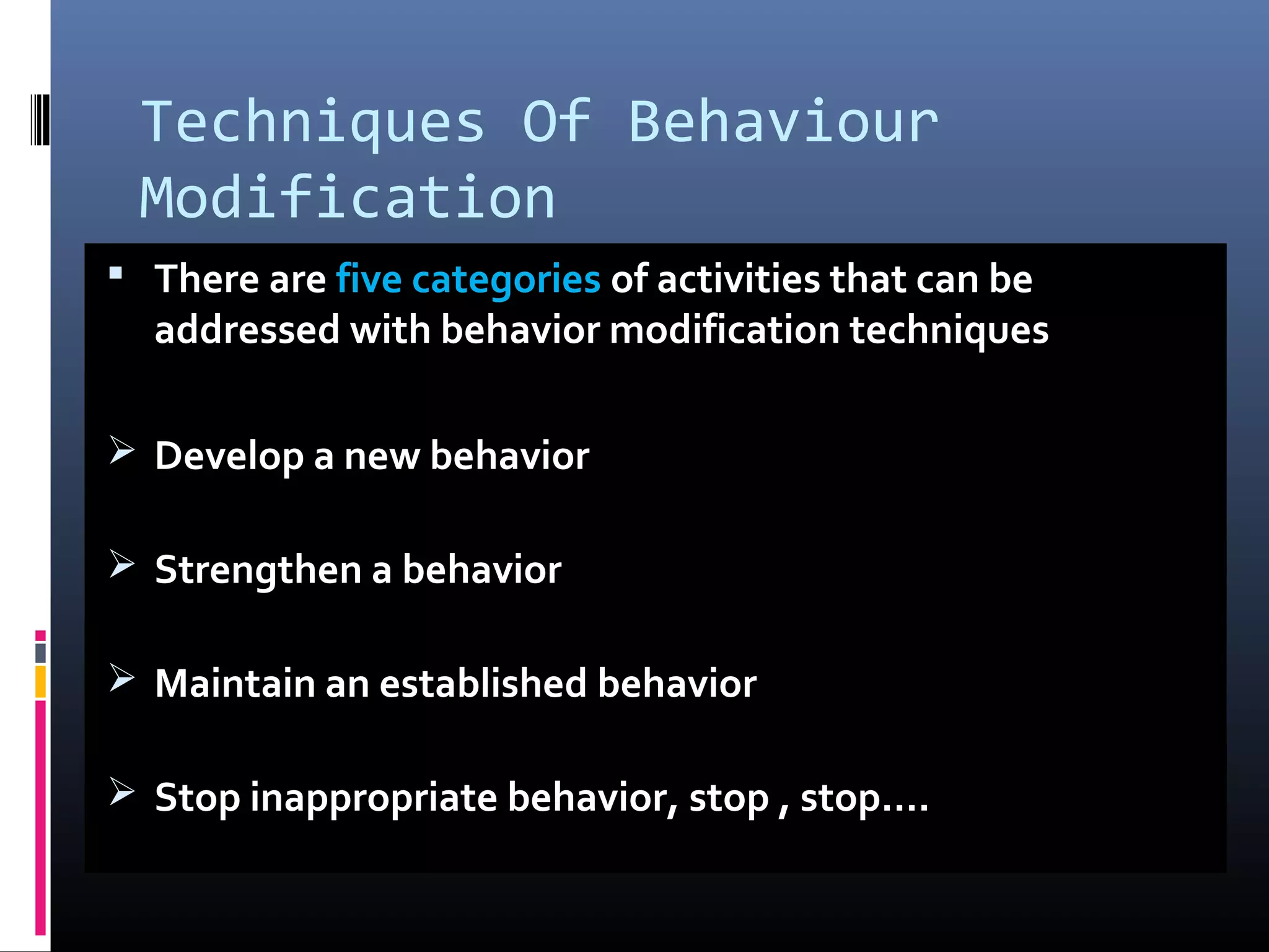 Behaviour modification ppt 1 | PPT