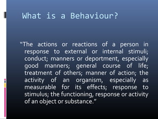 Behaviour modification ppt 1 | PPT