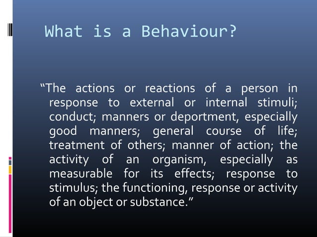 Behaviour modification ppt 1 | PPT | Physical Therapy | Wellness