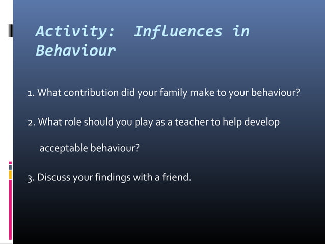 Behaviour modification ppt 1 | PPT | Physical Therapy | Wellness
