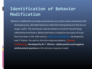 Behaviour modification ppt 1 | PPT
