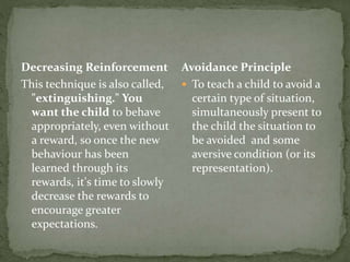 Behaviour modification techniques | PPTX