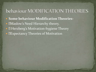 Behaviour modification techniques | PPTX