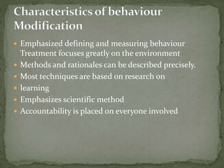 Behaviour modification techniques | PPTX