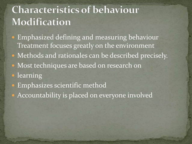Behaviour modification techniques | PPTX | Parenting | Family and ...