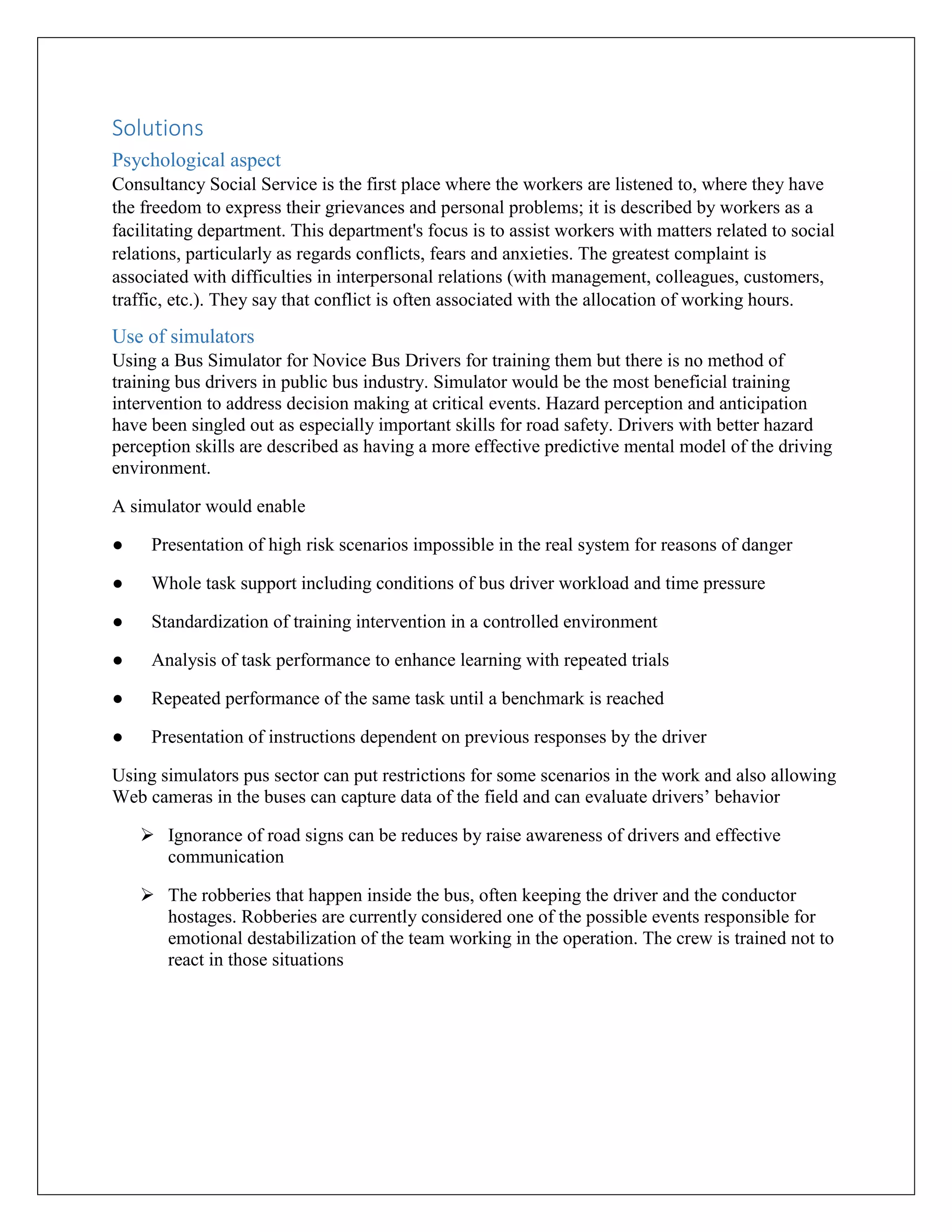 Behaviour of bus drivers in sri lankan society | PDF