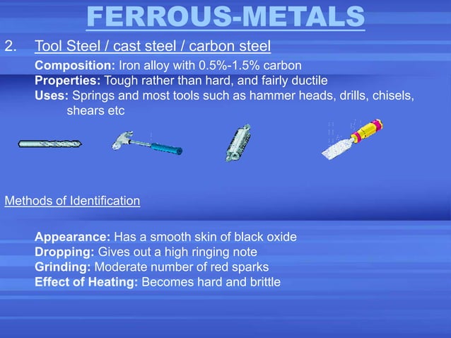 Properties of Metals & Application as per their Behaviour | PPT