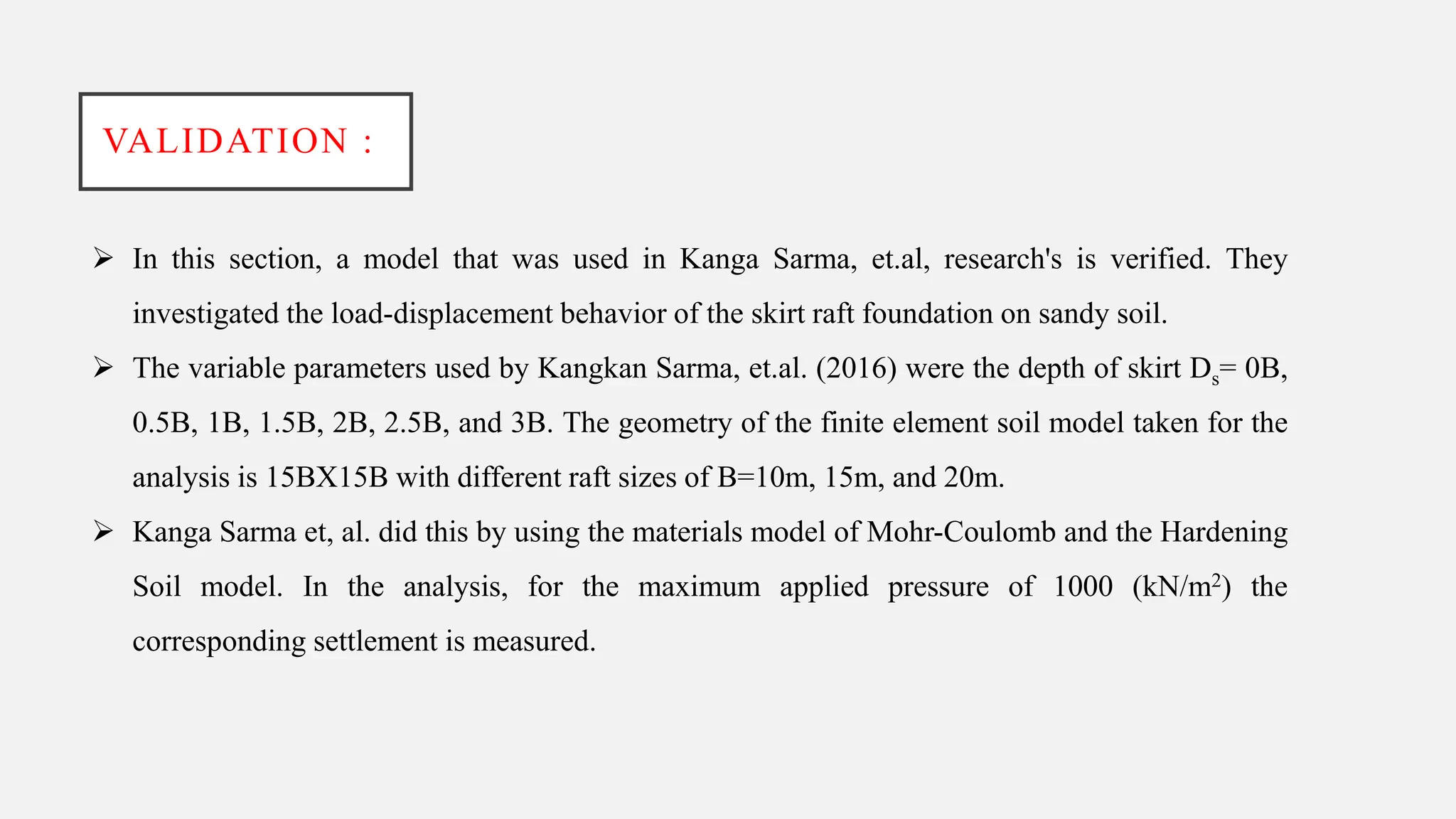 BEHAVIOUR OF skirt Raft foundation on sandy soil Using PLAXIS 2D.pptx