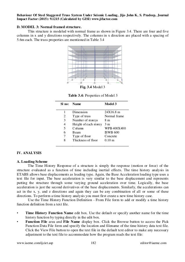 Behaviour of steel staggered truss system under seismic loading
