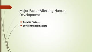 Human Development(factors) ppt | PPTX