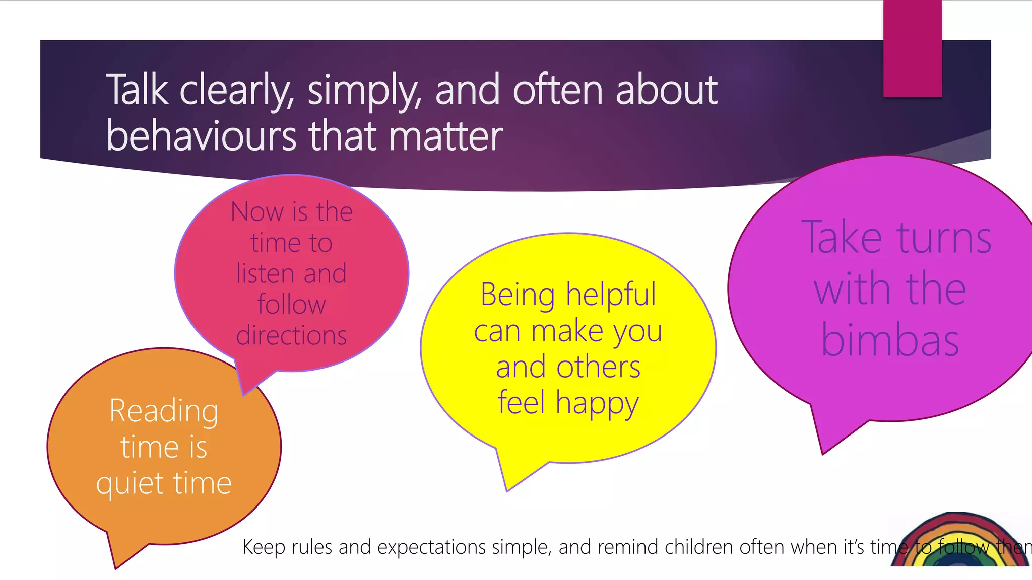 Behaviour Management Training | Rainbow Staff Training Day | PPTX