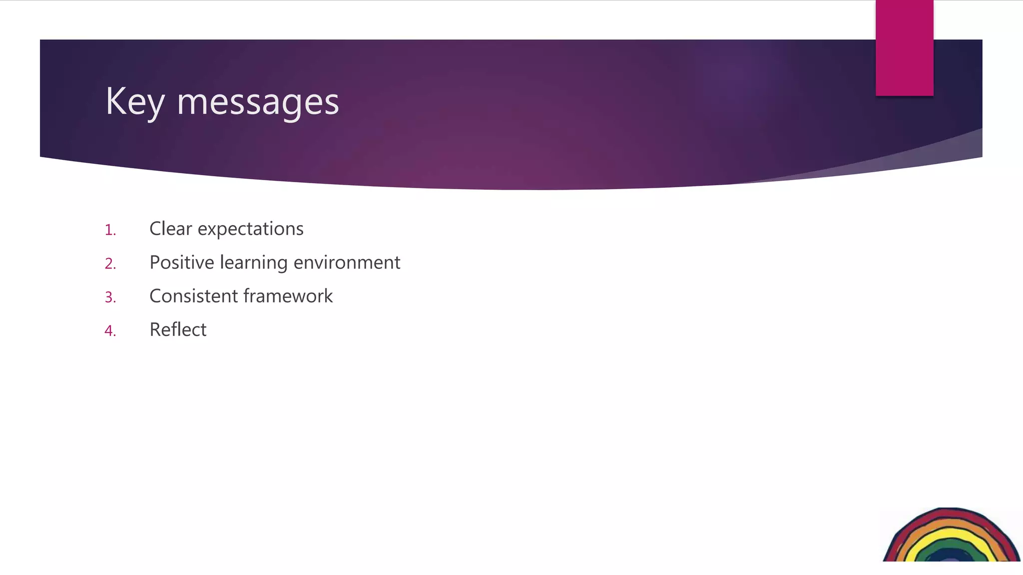 Behaviour Management Training | Rainbow Staff Training Day | PPTX