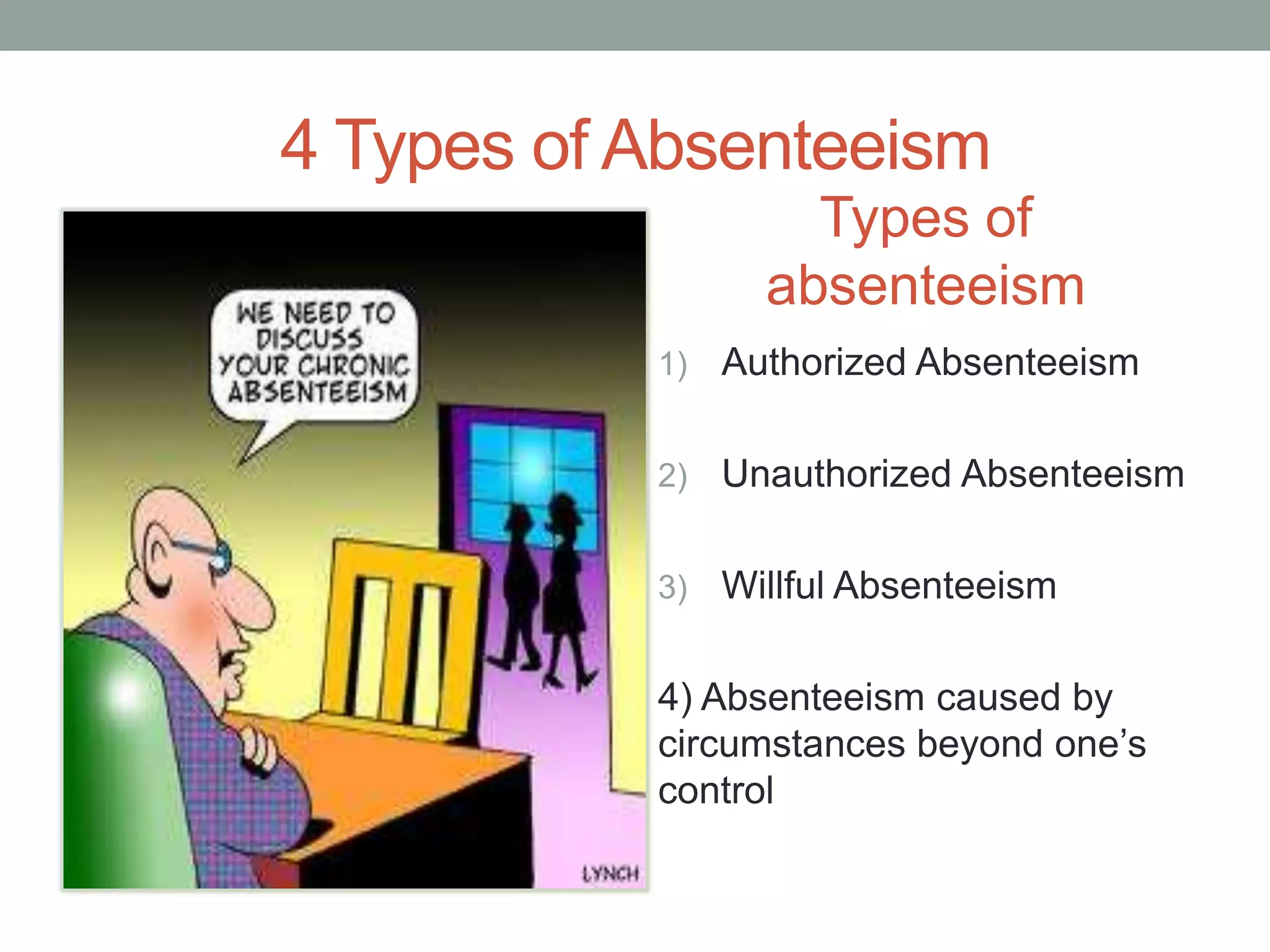 absenteeism by thierry mbenoun | PPT
