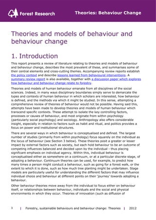 Behaviour review theory | PDF