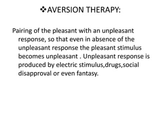 Behaviour therapy | PPTX
