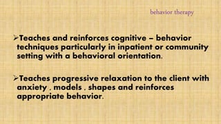 Behaviour therapy | PPTX