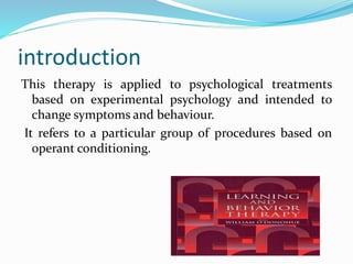 Behaviour therapy | PPTX