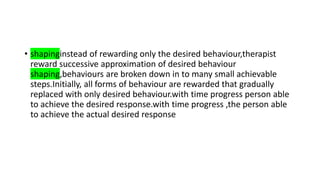 BEHAVIOUR THERAPY.pptx powerpoint presentation | PPT