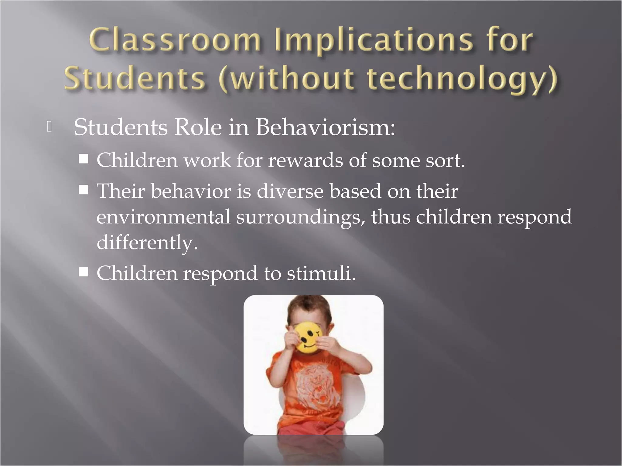 Behaviorism learning theory | PPT