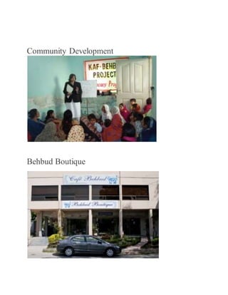 report of visit to Behbud association center Karachi by Maghan Das | PDF