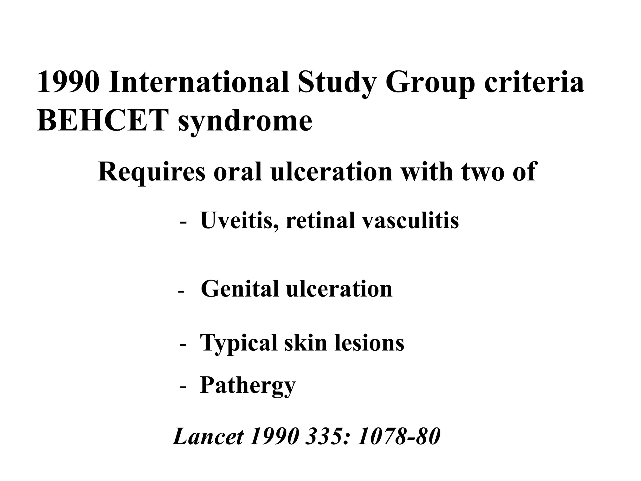 Behcet and sjogren syndrome | PPTX