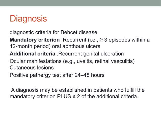 Behcet disease presentation .pptx