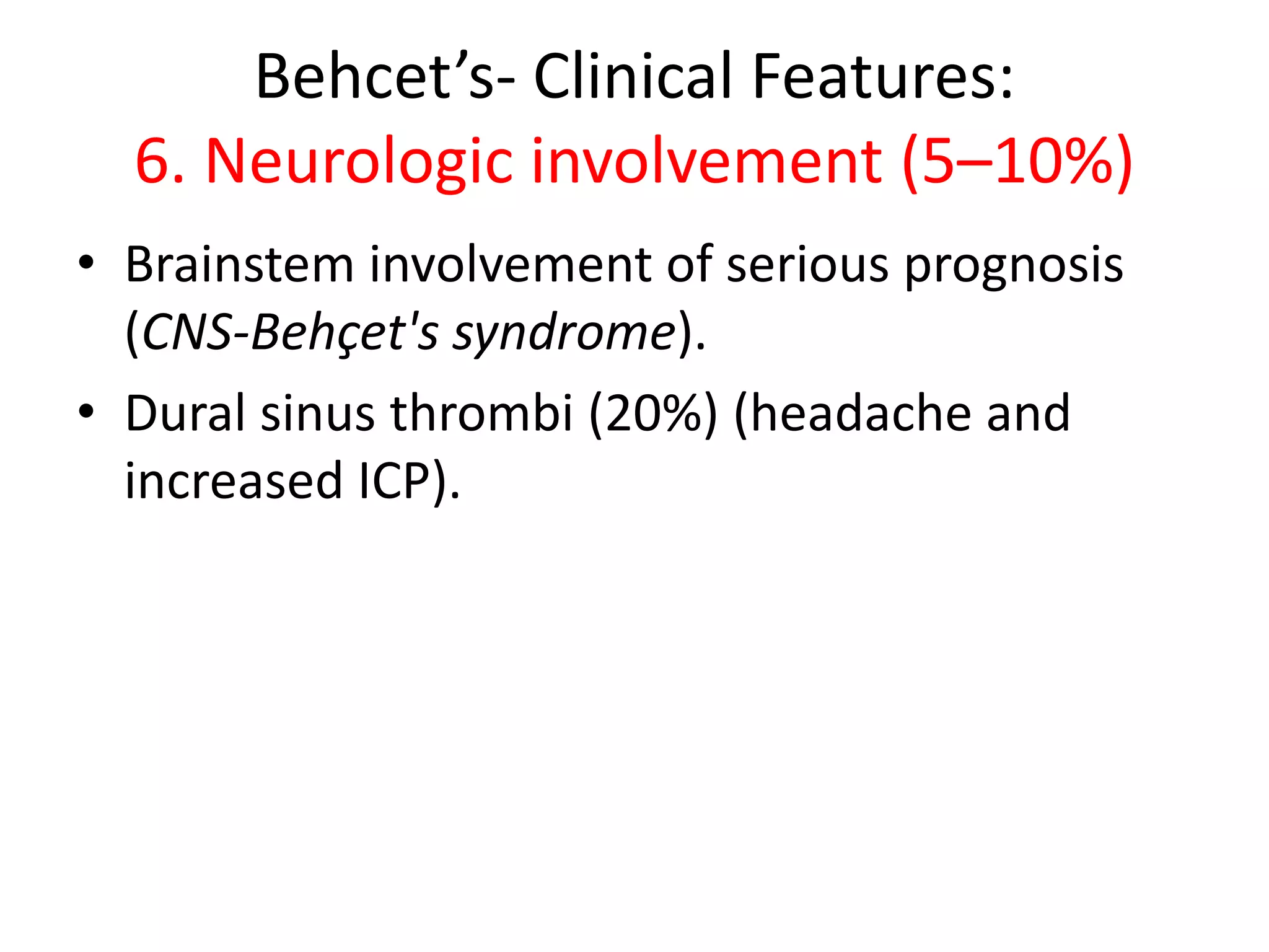 Behcet's Disease | PPTX