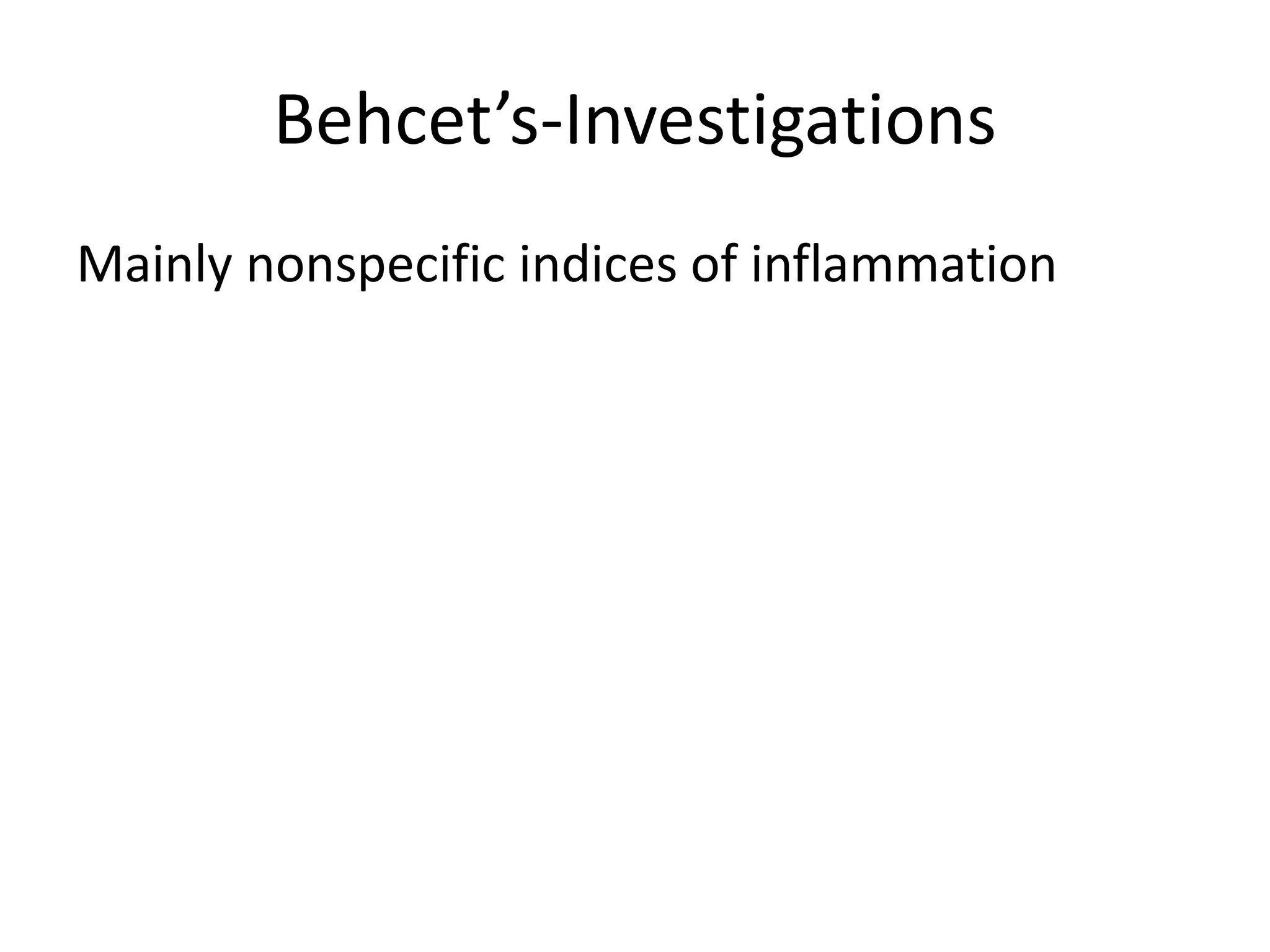 Behcet's Disease | PPTX