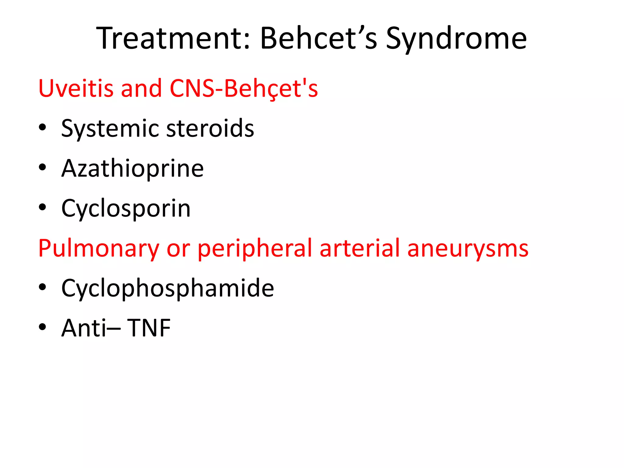 Behcet's Disease | PPTX
