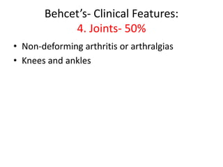 Behcet's Disease | PPTX