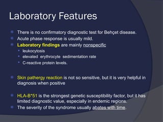 Behcet's syndrome for medical student revised | PPTX