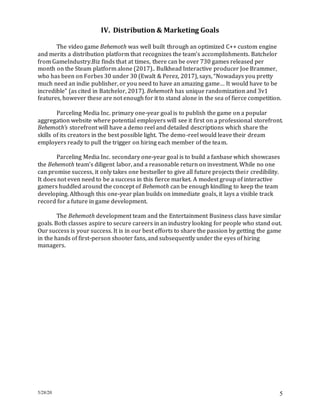 Distribution Plan - Behemoth | PDF