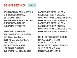 Behin betiko | PPT