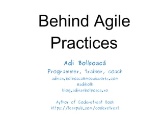 Behind Agile Practices | PPT