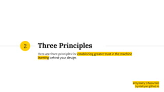 "Behind the AI Curtain - Designing for Machine Learning Products" by Crystal Yan | PPT