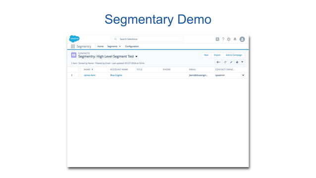 Segmentry: Developing for Salesforce Lightning and Classic using ReactJS and Visualforce | PPT