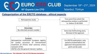 M. Behnes - Ethic Approval of the Euro CTO Club Database | PPT