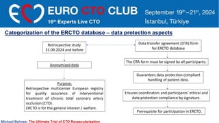 M. Behnes - Ethic Approval of the Euro CTO Club Database | PPT