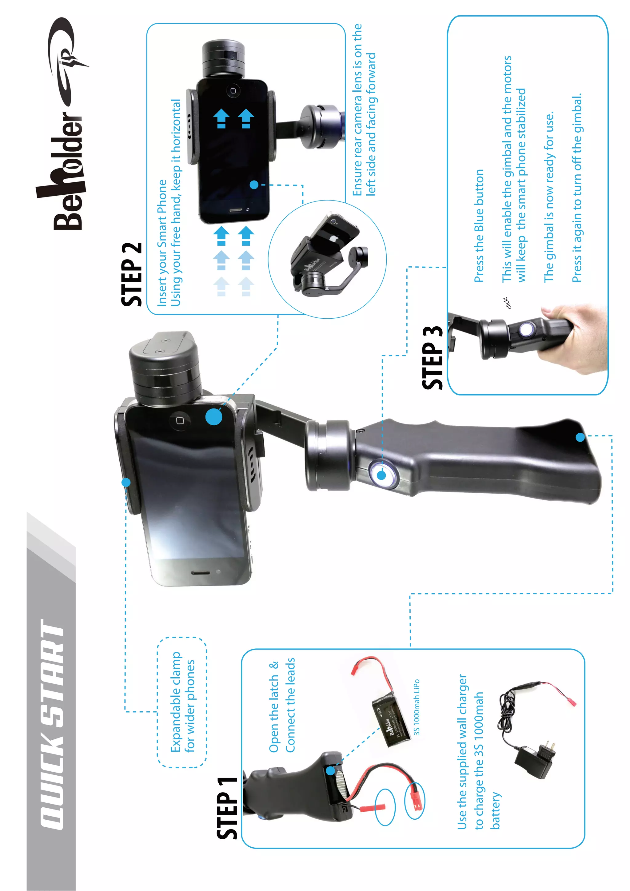 Beholder Handheld SP gimbal Manual v1 | PDF