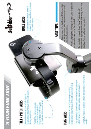 Beholder Handheld SP gimbal Manual v1 | PDF | Smartphones | Consumer ...