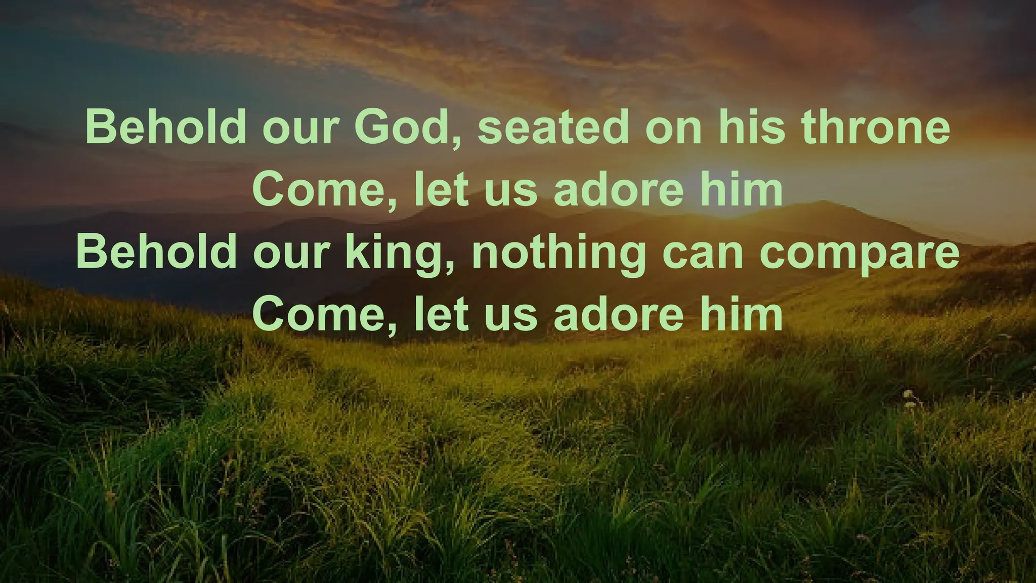 BEHOLD OUR GOD.pptx.spiritual song.for kids | PPTX