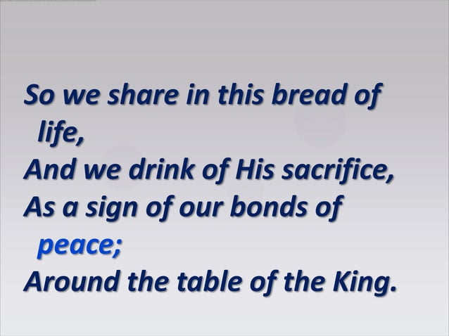 Behold the Lamb (the communion hymn) | PPTX | Christianity | Religion ...